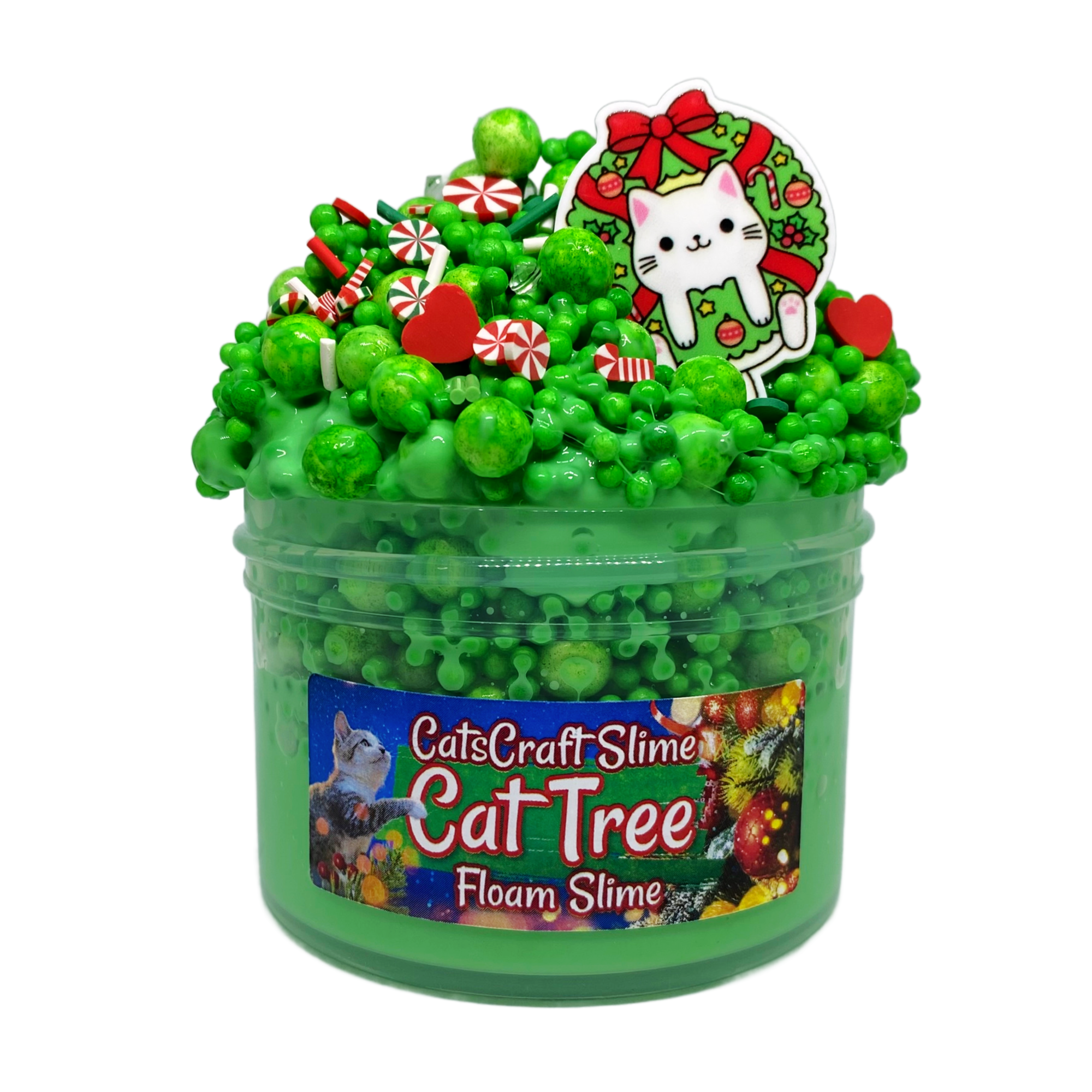 "Cat Tree" - Full Floam Slime – CatsCraftSlime