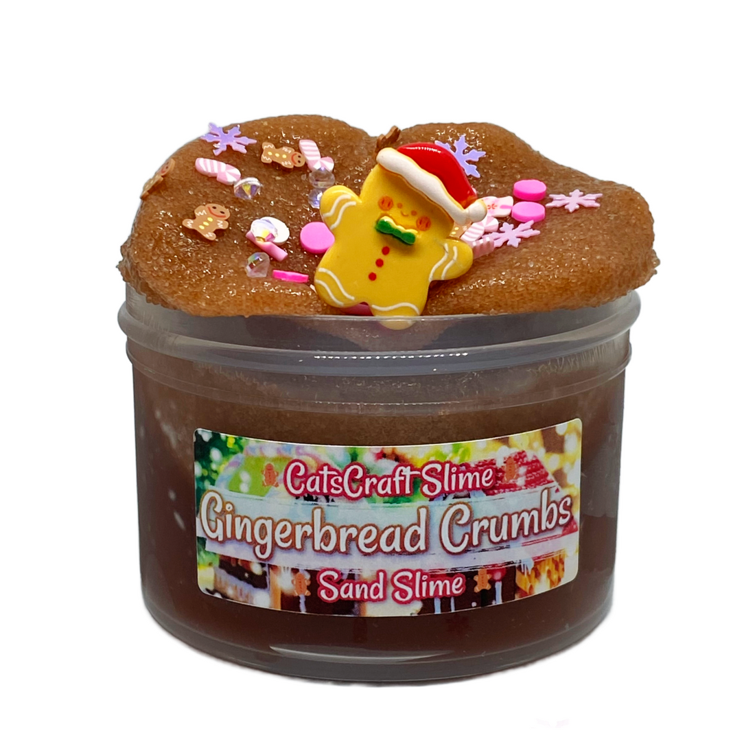 "Gingerbread Crumbs" - Sand Slime – CatsCraftSlime